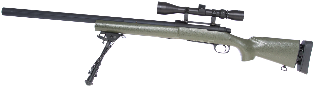 M24 Socom OD, Military, nožičky, optika, Snow Wolf, SW-04JG++ | AirsoftGuns