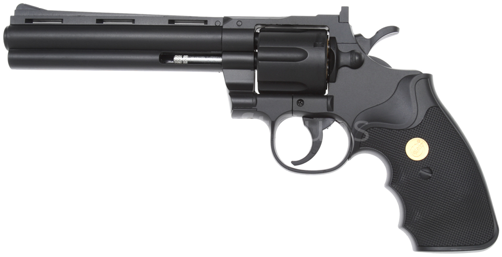 Colt Python .357 Magnum, 6 Inch, Black, Galaxy, A&K, G.36 | AirsoftGuns
