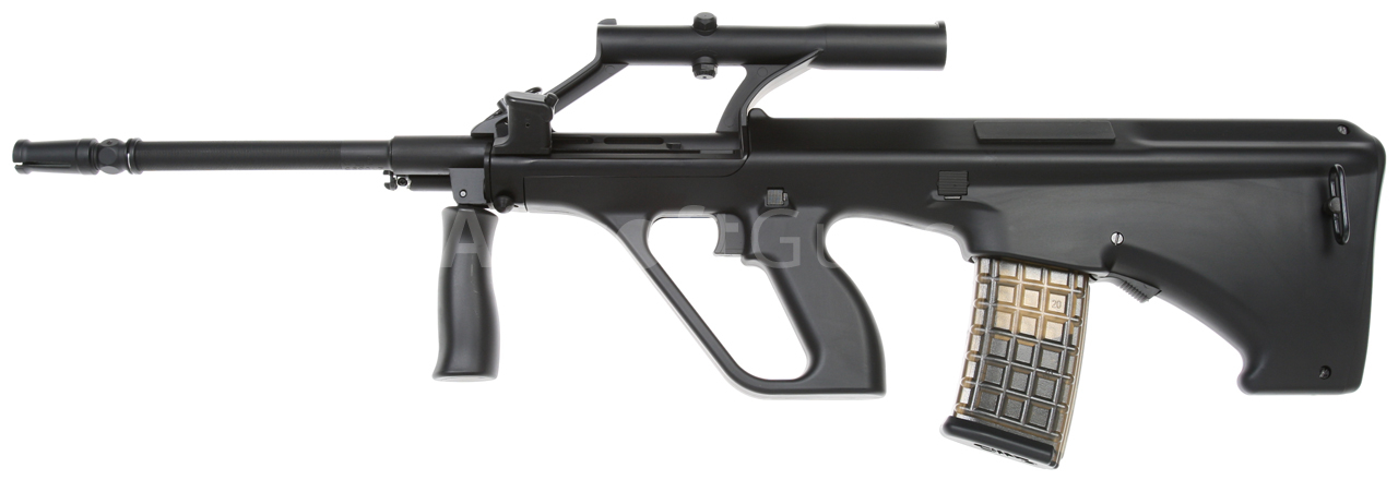 Steyr AUG A1 Military, Black, Snow Wolf, SW-020A | AirsoftGuns